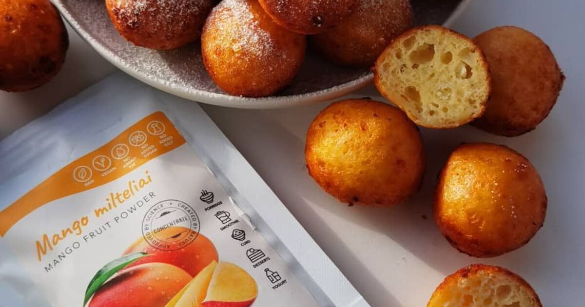 Mangų skonio varškės spurgytės